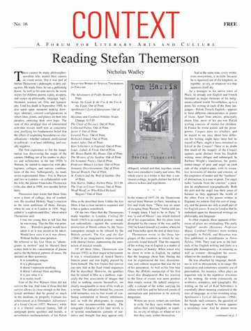 Context N°16 – Dalkey Archive Press